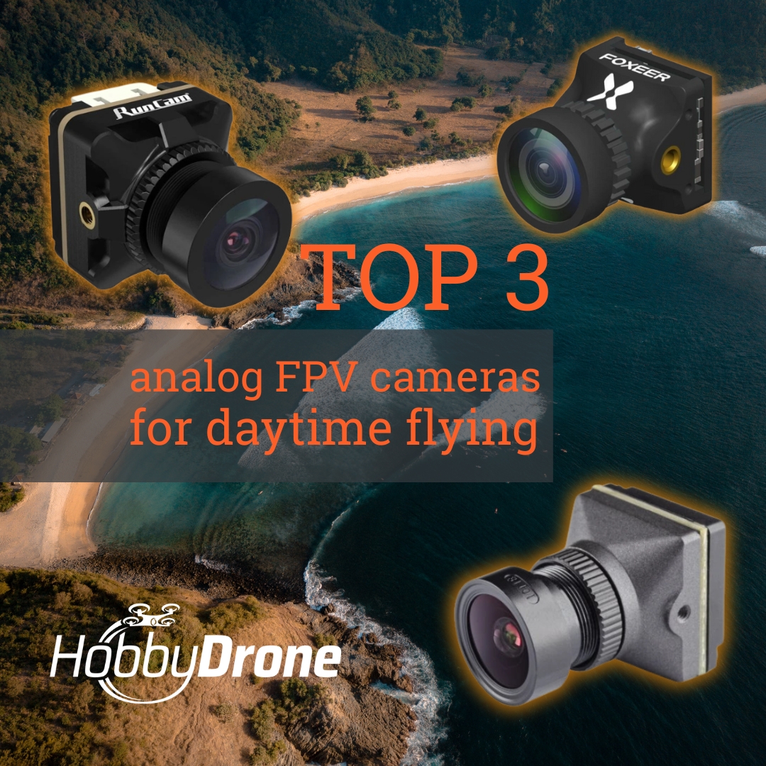 Top 3 analog FPV cameras for daytime flying - HobbyDrone.cz